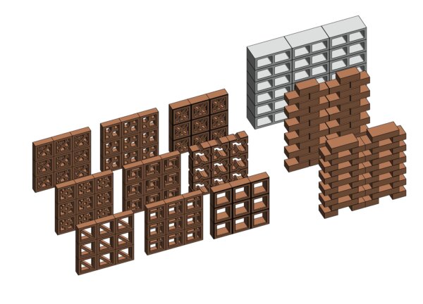 Clay Ventilation Jali Block Vol4 | Revit Daily