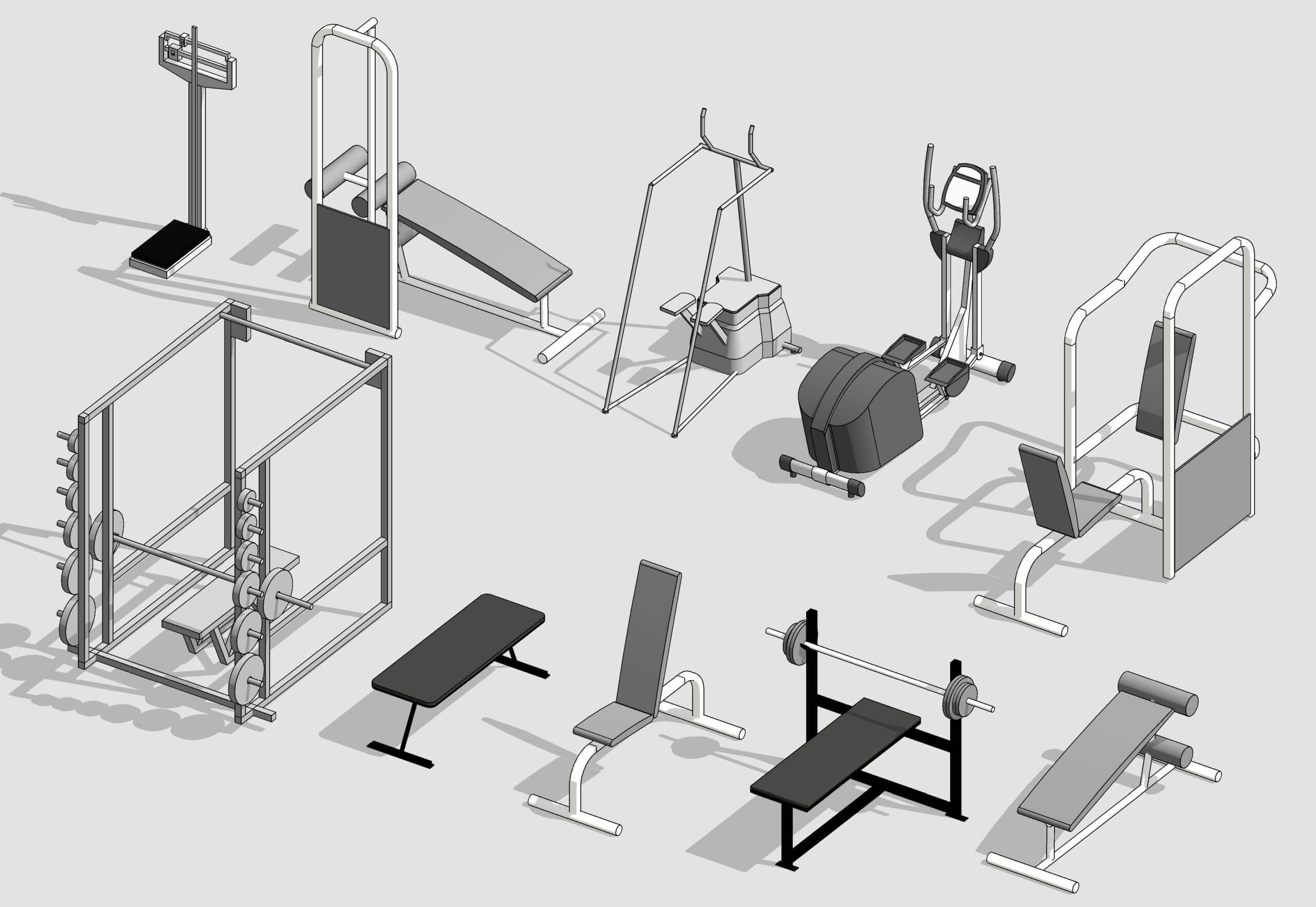 Gym Collection Vol3 | Revit Daily